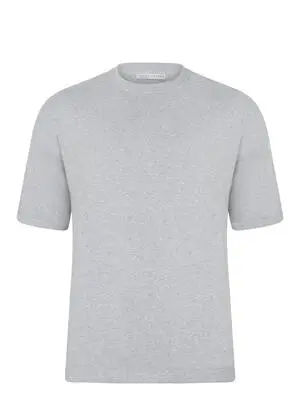 PAUL JAMES KNITWEAR Lightweight Cotton Knitted T-shirt - Grey