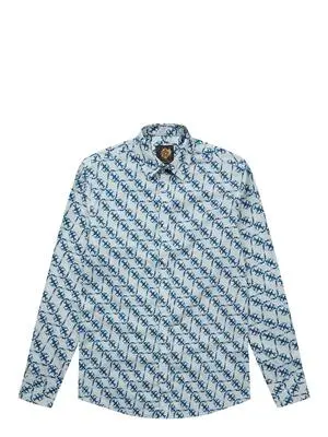 GRESHAM BLAKE Frog Skeleton Shirt - Blue