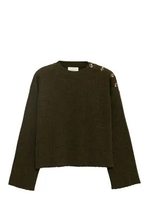 PERALUNA Molly Rib-knit Jumper - Green