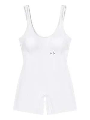 ALTRA VOLTA Bold Sculpt Jumpsuit With Scoop Neck - White