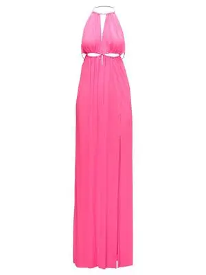 NISSA Embellished Backless Maxi Dress - Pink