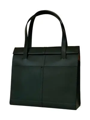 GODI. Top Handle Leather Bag - Green