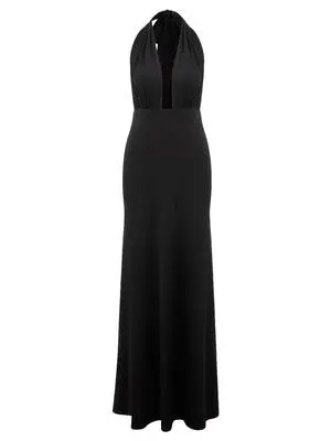 NAZLI CEREN Ines Jersey Long Dress - Black