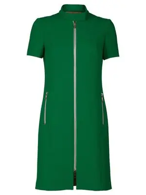 GINTA Wool Boucle Coat Dress - Green