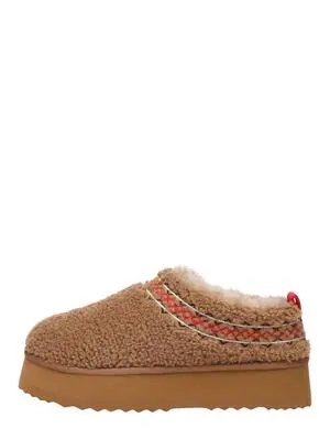 EVERAU AUSTRALIA Lewin Plush Platform Slippers - Brown