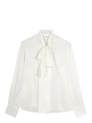 BEL CASHMERE Carmen Blouse - White