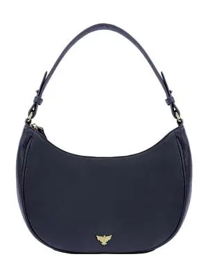 APATCHY LONDON Leather Lucy Shoulder Bag - Blue