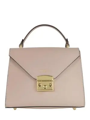 LE PARMENTIER Peggy Leather Top Handle Satchel - Black
