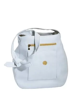 MILLA VON COSY Knotted Handle Tote Bag - Gold/grey