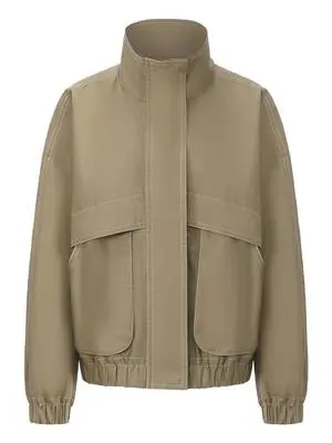 FRONT ROW SHOP Parachute Jacket - Green