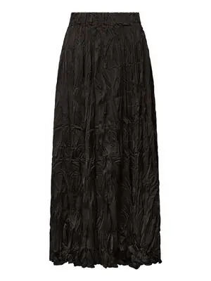 JAMES LAKELAND Crinkled Maxi Skirt - Black