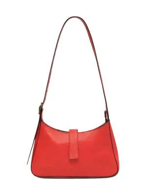 MIRIAM BELLA Zuri Leather Mini Shoulder Bag - Red