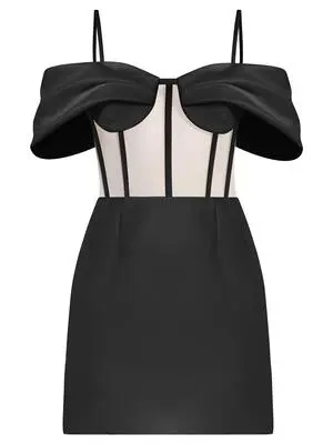 TIA DORRAINE Belle Of The Ball Mini Dress - Black
