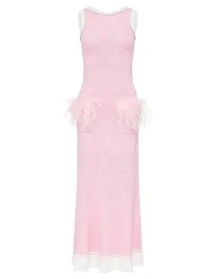 ANDREEVA Peony Knit Dress - Pink
