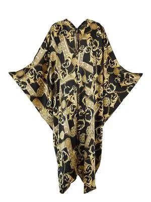 JENNAFER GRACE Filigree Caftan Dress - Black