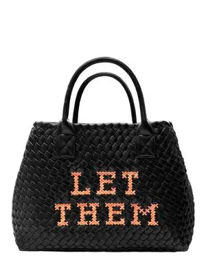 LILLY LOVES Let Them Vegan Shoulder Bag - Black