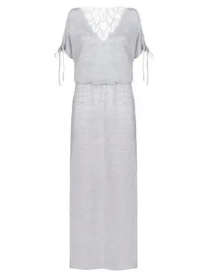 OH!ZUZA NIGHT&DAY Long Open Back Dress - Grey