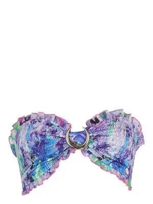 LUNA B Gaia Floral Bustier - Purple