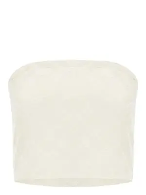 MARGOT VII Strapless Silk Top - Gold