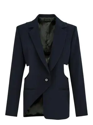 SALTEYE STUDIO Asymmetrical Bi-Layered Blazer