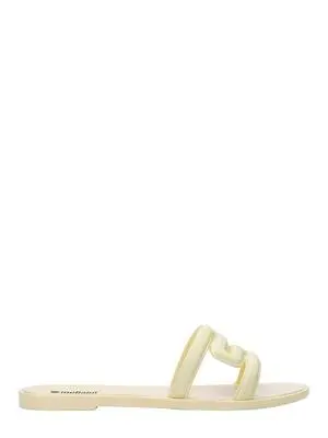Melissa M Slide Flip Flop Beige