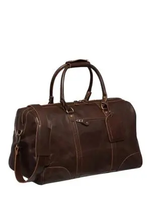 HIDES LEATHER CO. Leather Duffle Bag - Brown