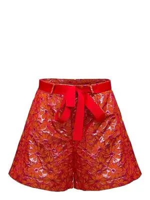 ANDREEVA Jacquard Shorts - Red