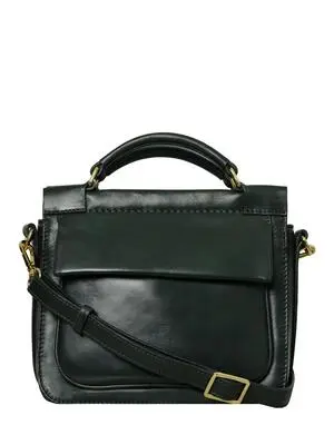 BELSAC Kathleen Leather Crossbody/handbag - Green