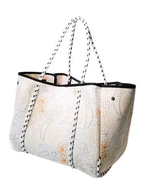 POP UPS BRAND Guy Harvey X Popups Brand Everyday Tropical Turtle Tote - White