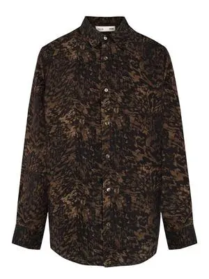 PCFG Black / Brown Your Itch Kangaroo Long Sleeve Shirt Leopard - Black/brown