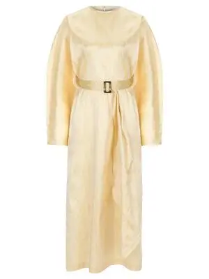 NAZLI CEREN Nevada Silk Kaftan Dress - Gold