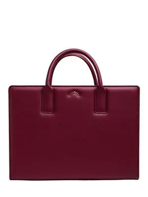 QOSMIC Briefcase Metis Nebula Grape Leather - Red