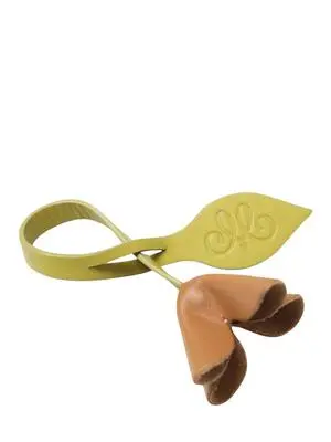 MAESE PLACE Leather Tulip Charm - Brown