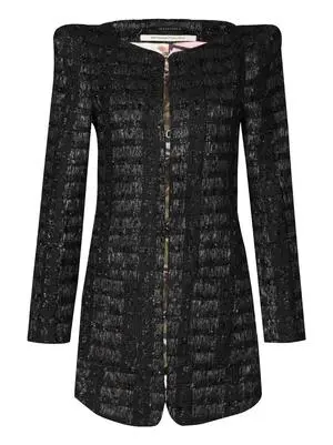 RUE AGTHONIS Tweed Jacket - Black