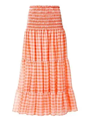 AGGI BY HALEWSKI Lola Maxi Skirt - Orange