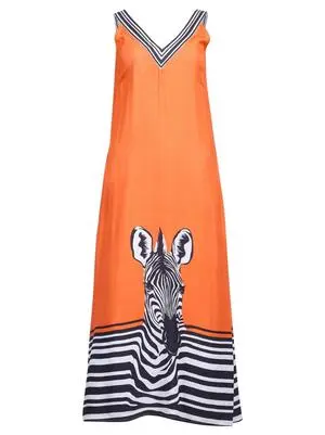 ISLAPAYAL Cabo Midi Dress - Orange
