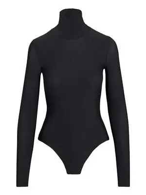 Commando Butter Turtleneck Bodysuit - Black
