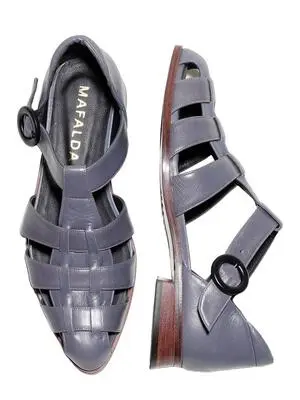 MAFALDA Savana Fisherman Sandals - Blue