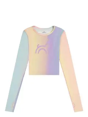 CLOUD HAVEN Long Sleeve Logo Tee - Pink