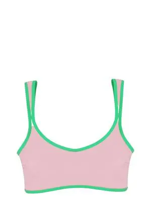 YORSTRULY Neutrals Duet Surf Bikini Top - Pink