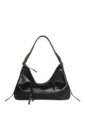 INDIGOLUSH The Hobo Muse Gilded Lure Bag - Black