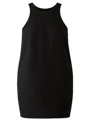 CONQUISTA Sleeveless Sack Dress - Black