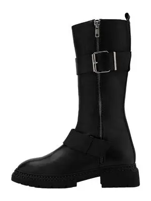 ILVI Klod Leather High Boots - Black