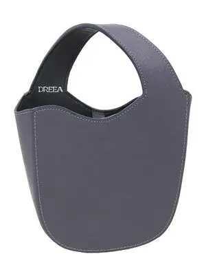 DREEA Saffiano Leather Top Handle Bag - Grey