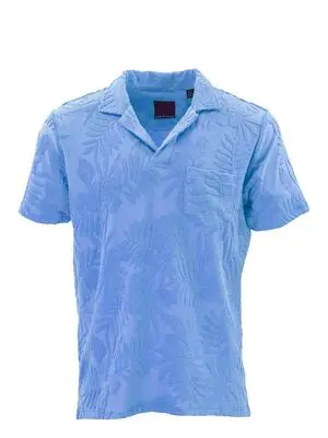 LORDS OF HARLECH Johnny Farm Floral Terry - Blue