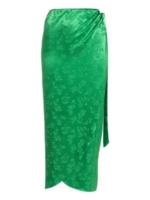 ROSES ARE RED Wrap Skirt - Green