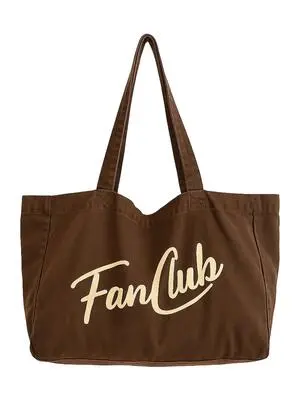 FANCLUB Washed Core Club Tote Bag - Brown