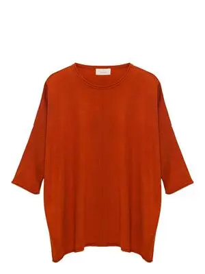 PERALUNA Helion Loose Fit Knit Jumper - Red