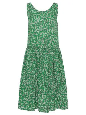 GROBUND Vilma Reversible Floral Print Dress - Green