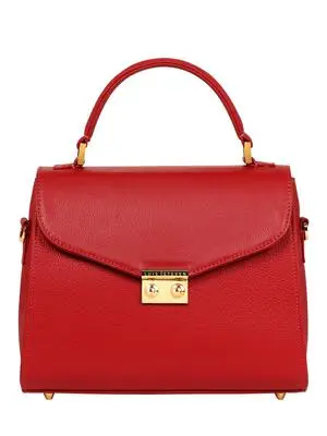 LUIS STEVEN Maxine Top Handle Bag - Red
